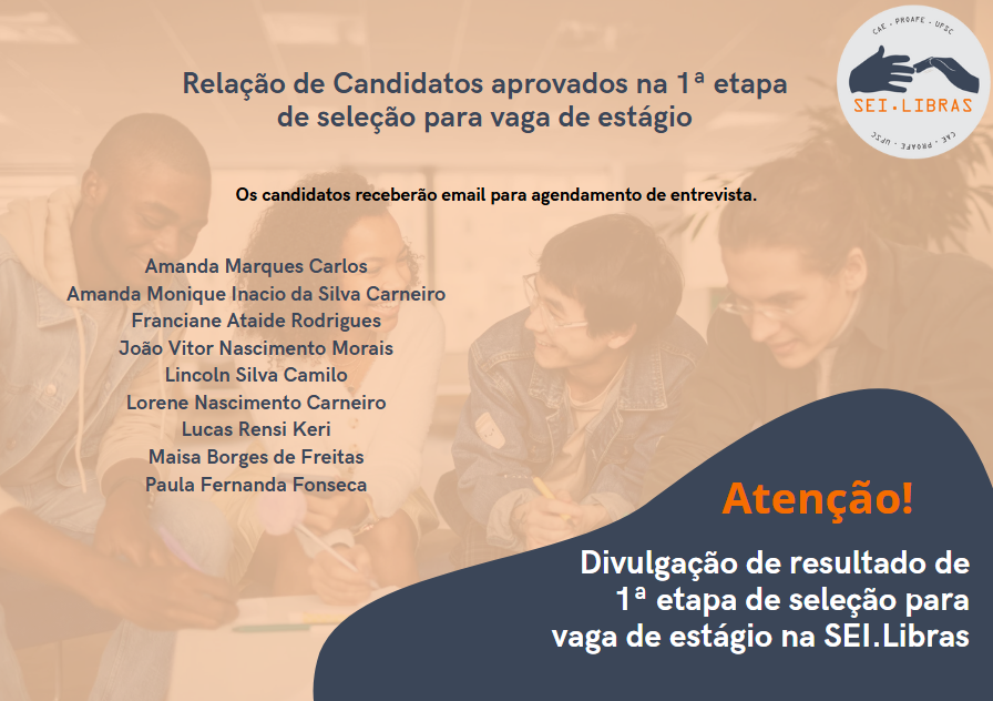 Intérpretes de Libras – SEI.Libras/UFSC